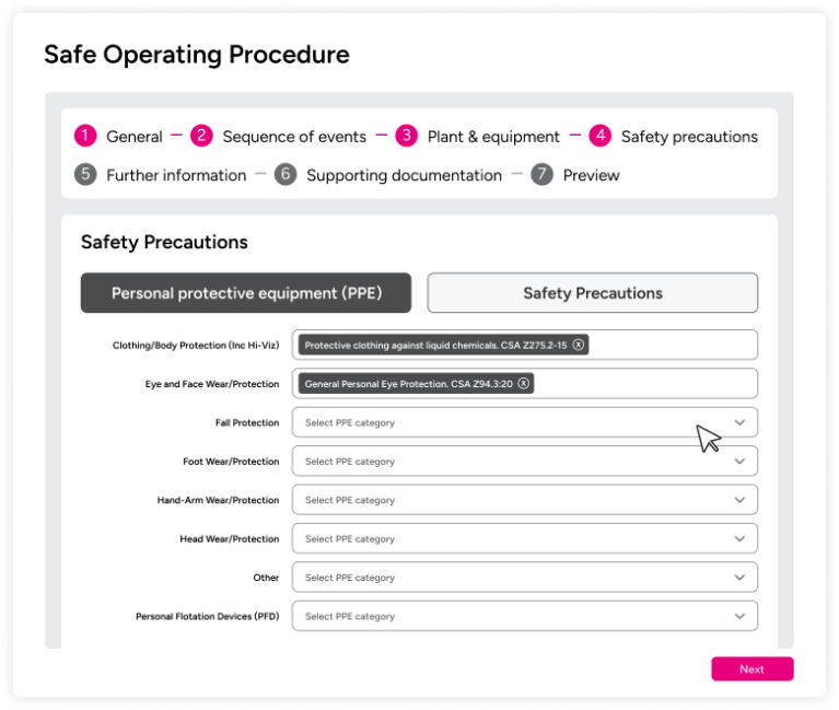 Safe Operating Procedures | Citation Canada